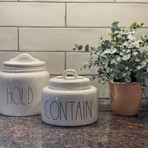 Rae Dunn | Storage & Organization | Rae Dunn Canister Duo Large Letter ...